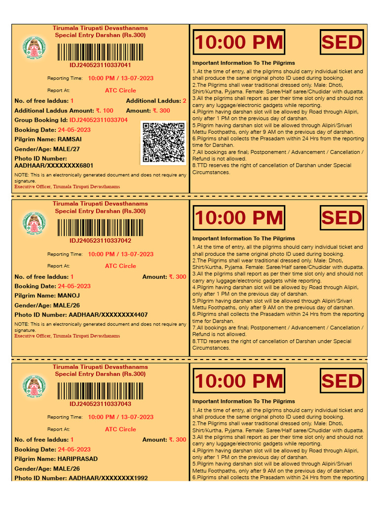 Tirumala Tirupati Devasthanams (Official Booking P | PDF | Vaishnavism