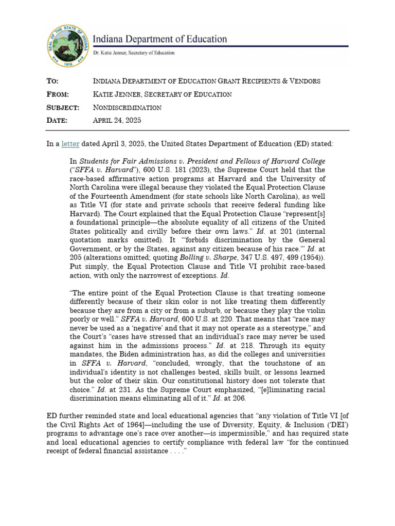 Compliance with Nondiscrimination Laws | PDF | Equal Protection Clause ...