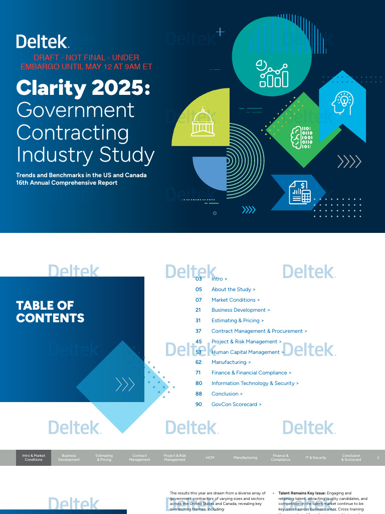 2025 GovCon Clarity Report Watermarked Embargo | PDF | Artificial ...