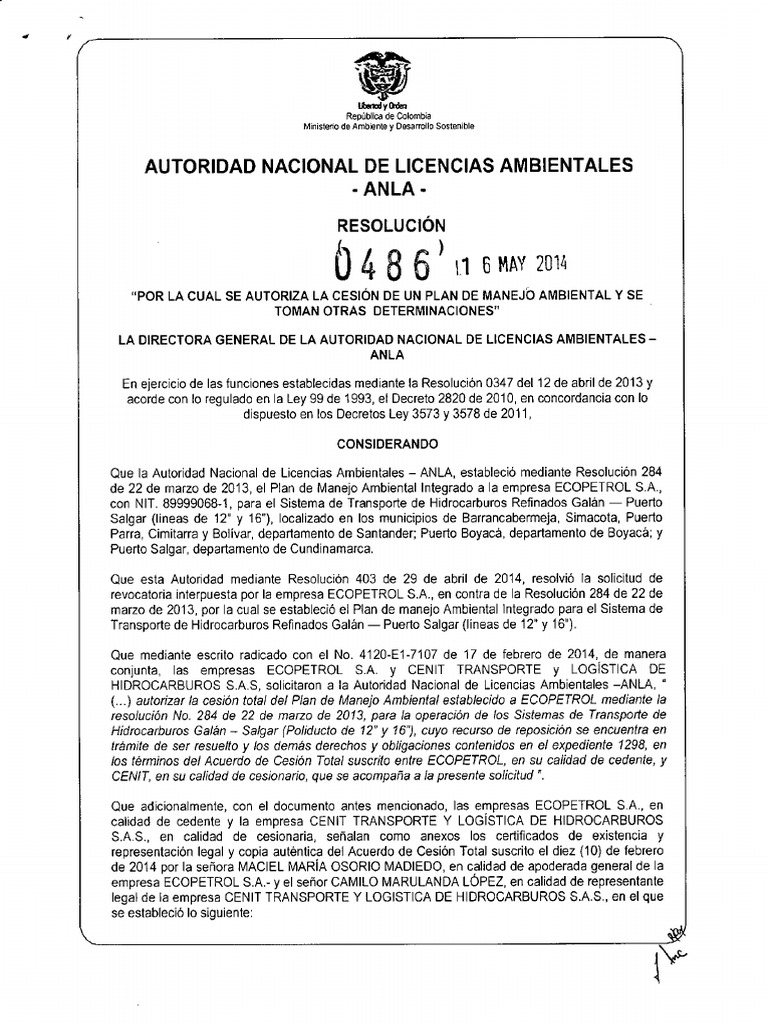 Res 0486 160514 | PDF | Economias | Justicia