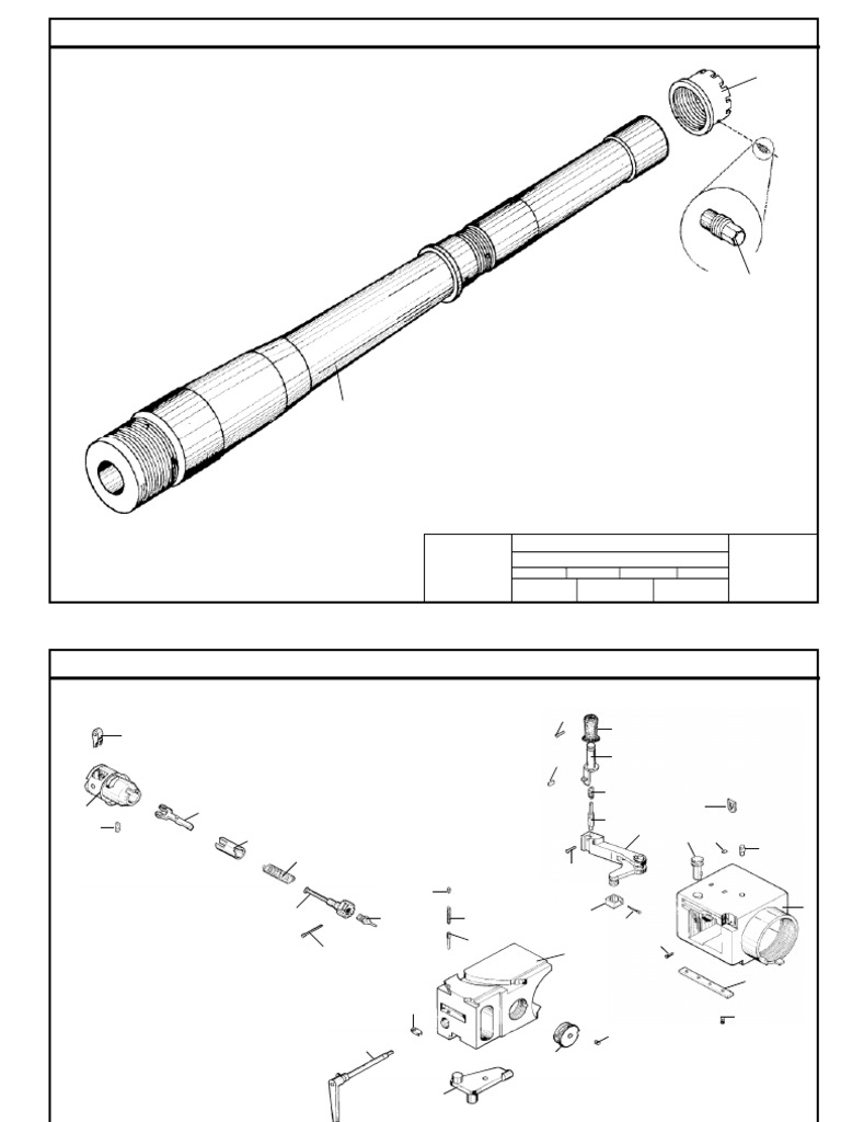 Nomenclatura Obusero M101 A1 y M2 A1 | PDF | Metalurgia
