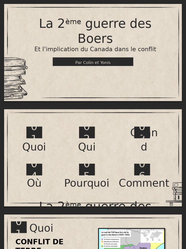 Implication du Canada dans la guerre des Boers | PDF | Canada | Empire ...
