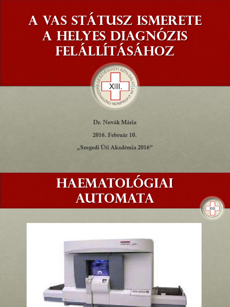 A Vas Statusz Ismerete A Helyes Diagnozis Felallitasahoz | PDF