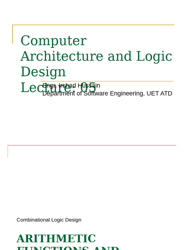 Lecture 5(Engr. Irshad Hussain) | PDF | Theoretical Computer Science | Mathematics