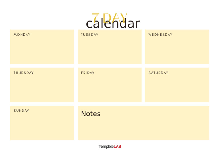 7-Day-Calendar | PDF