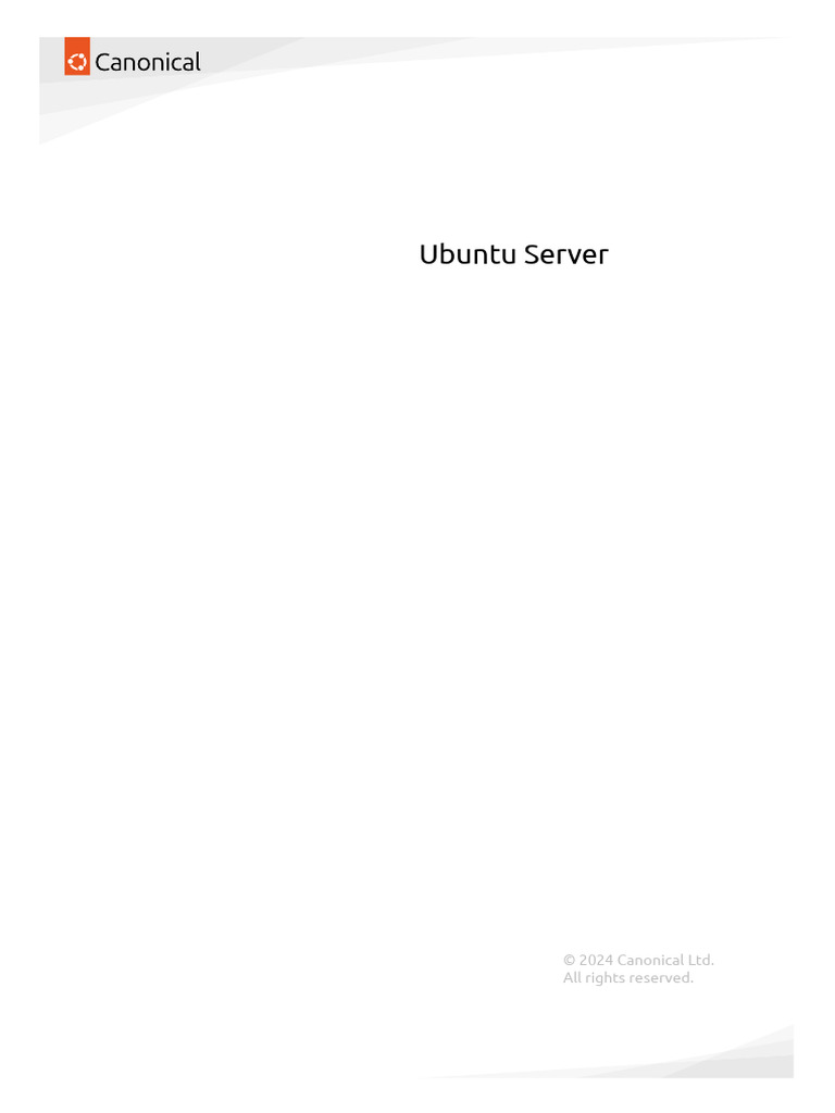 Documentation Ubuntu Com Server en Latest | PDF | Superuser | Computing