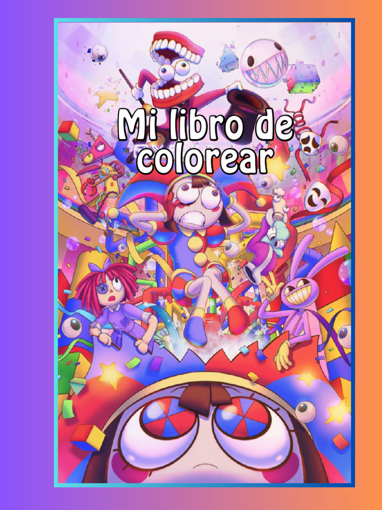 Portada Libro de Colorear Amazimg Digital Circus | PDF