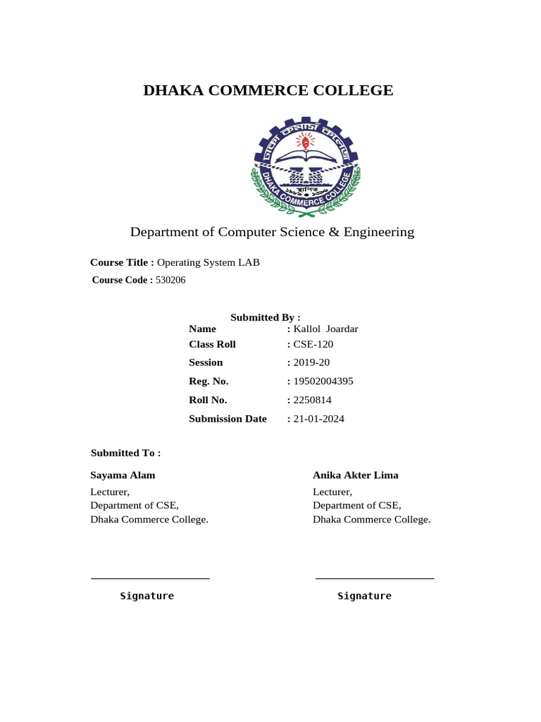 Lab Report MPAL Amio Ghosh CSE 84 V 1.0 | PDF | Scheduling (Computing ...