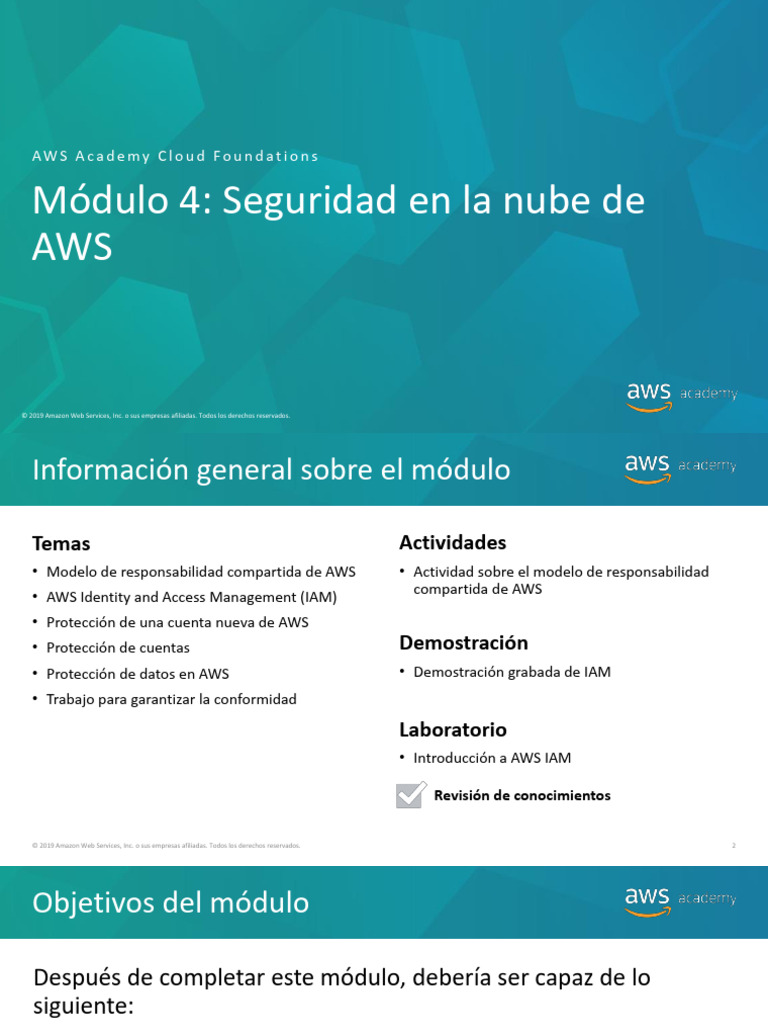 AcademyCloudFoundations Module 04 | PDF | Servicios web de Amazon | Computación en la nube
