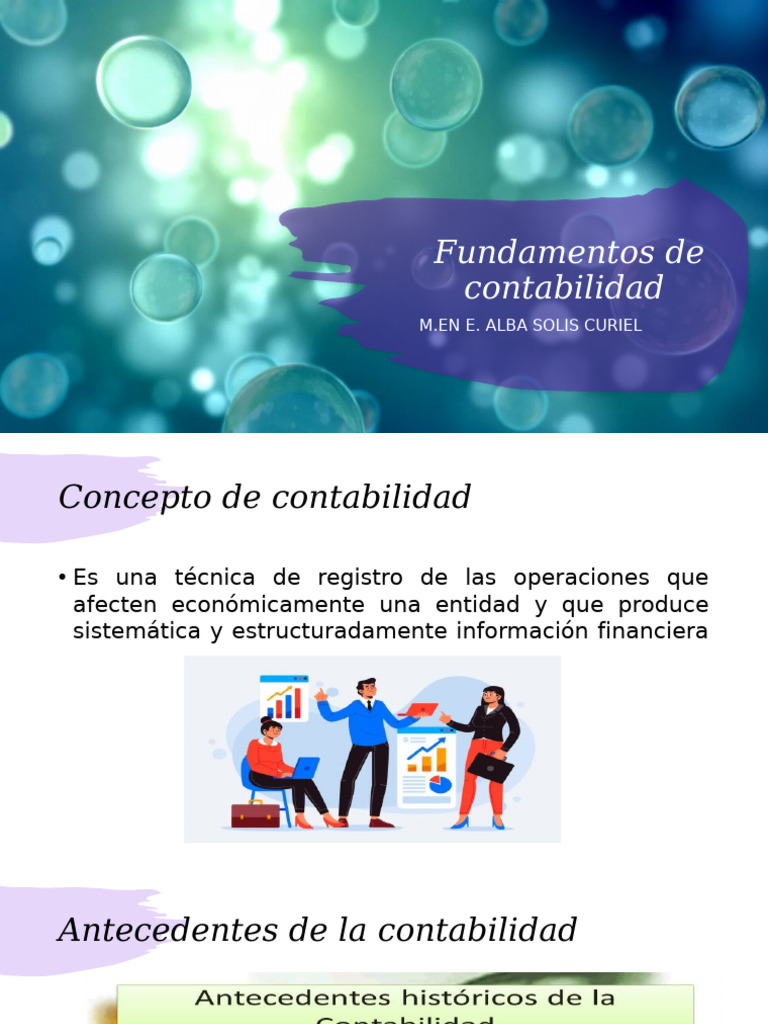 FUNDAMENTOS DE CONTABILIDAD clase 1 | PDF | Contabilidad | Dinero