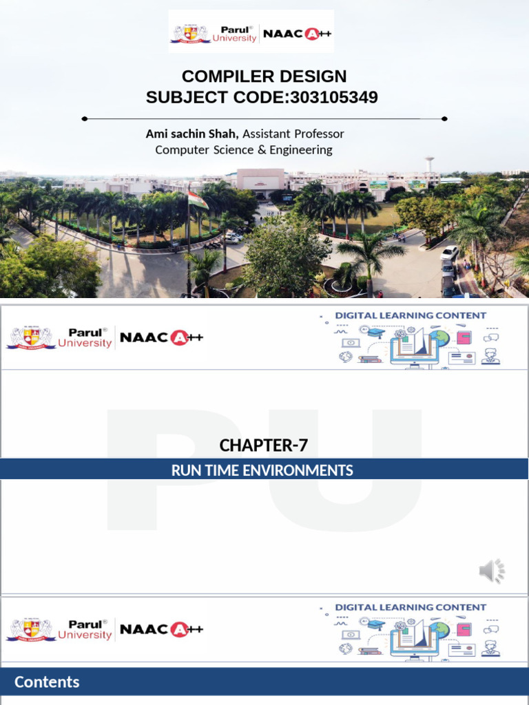 Cd_chapter_7 (Run Time Environments) | PDF | Variable (Computer Science) | Pointer (Computer ...
