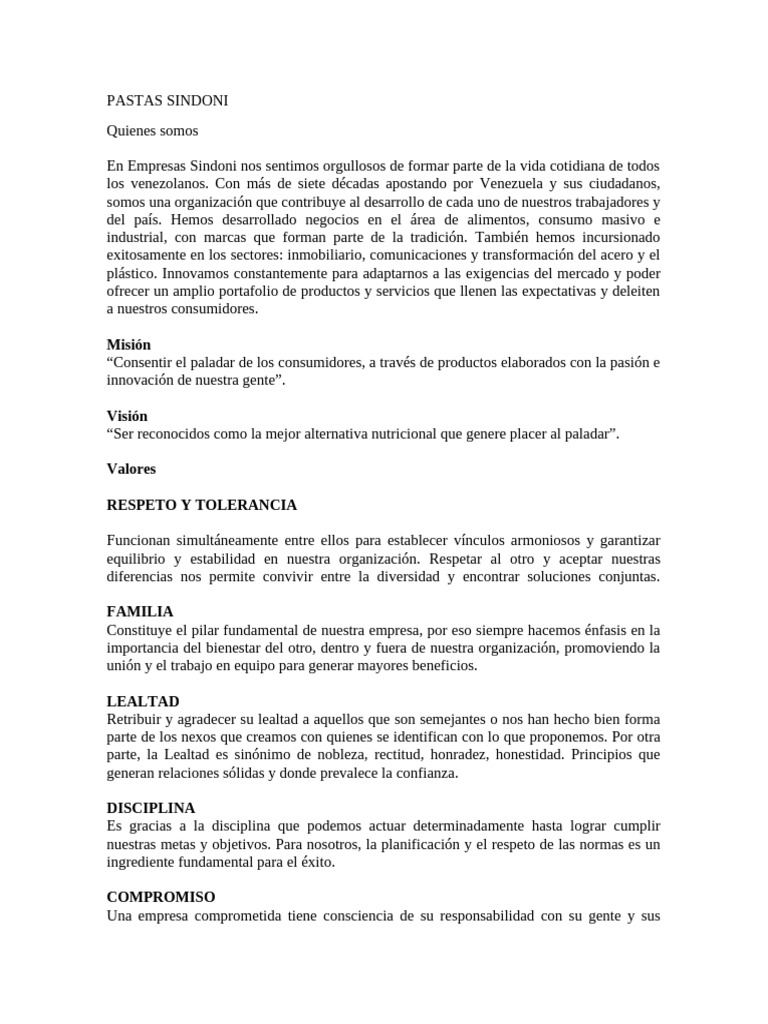 Pastas Sindoni | PDF | Business | Economias