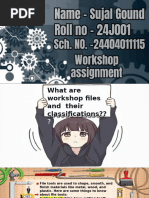 Workshop Tools and File Types Guide | PDF