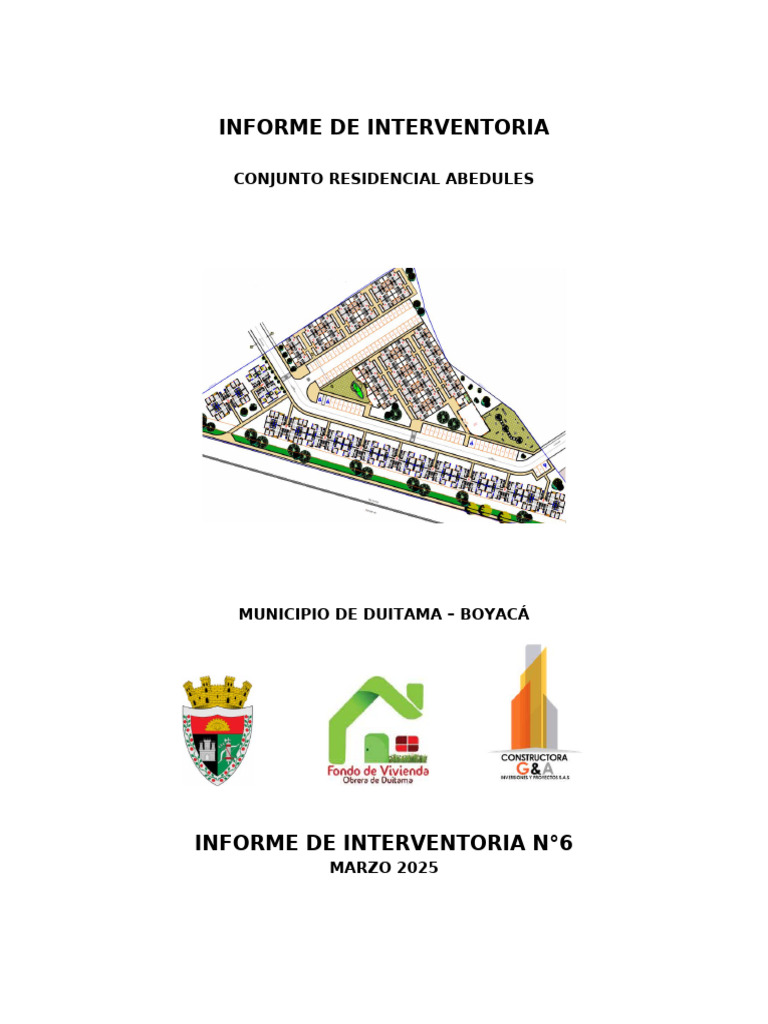 Informe Interventoria-Marzo 2025-Constructora Inversiones y Proyectos ...