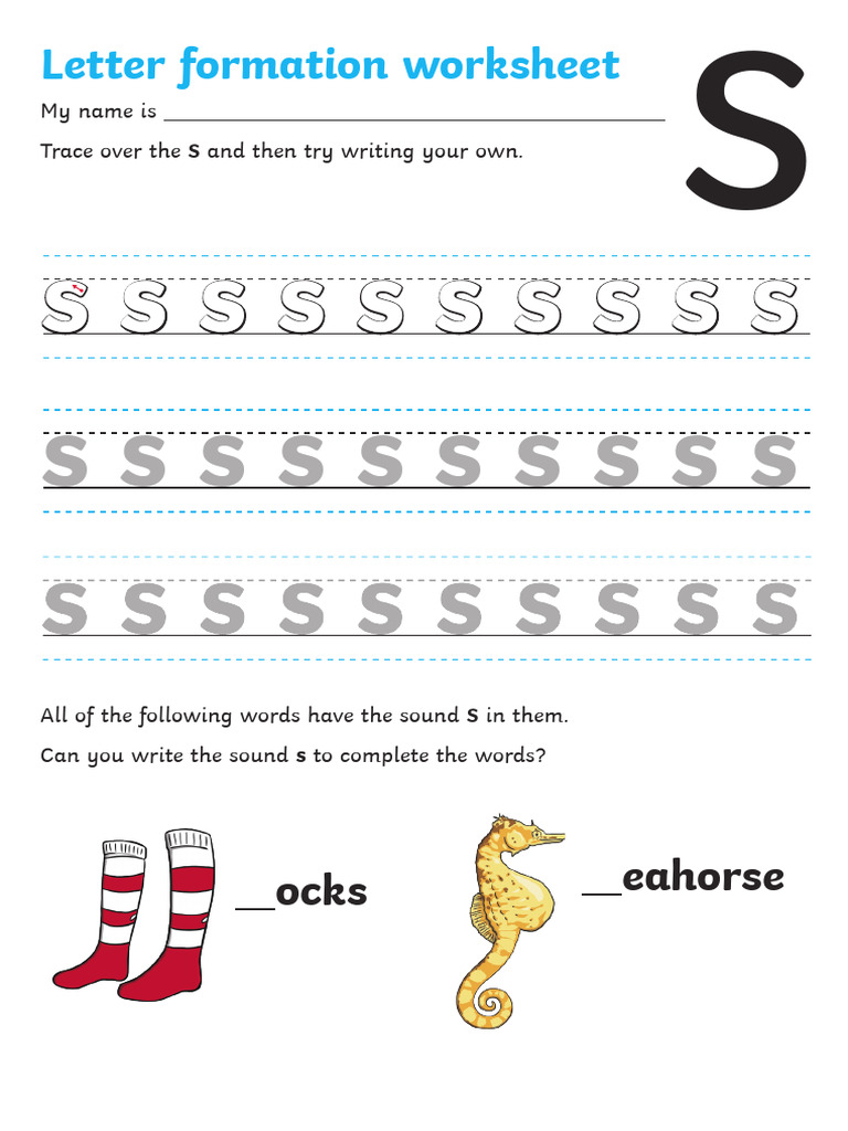 Letter Formation Practice Worksheets | PDF