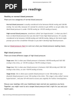 Home Blood Pressure Diary | PDF | Blood Pressure | Hypertension