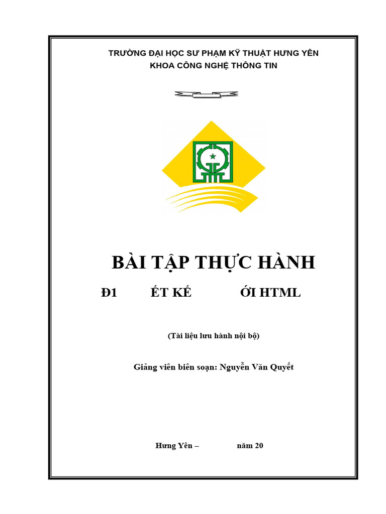 Bai Tap Thuc Hanh 02 - Thiet Ke Web Voi HTML, CSS, Va JavaScript | PDF
