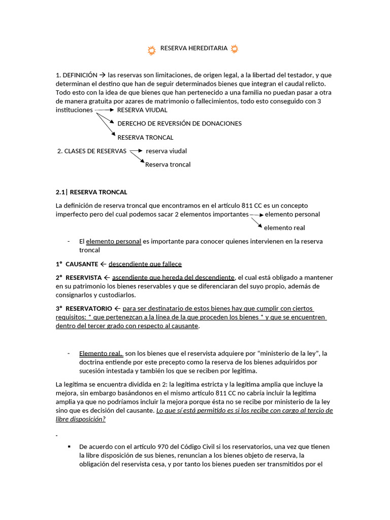Reserva Troncal y Herencia | PDF | Intestacy | Justicia