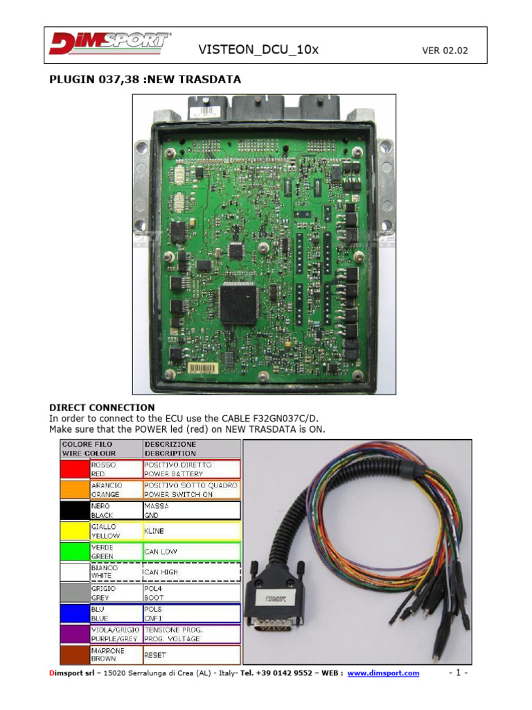 VISTEON DCU 10x 1033 1 | PDF