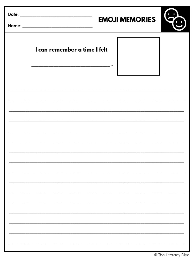 Emoji Memories Templates | PDF