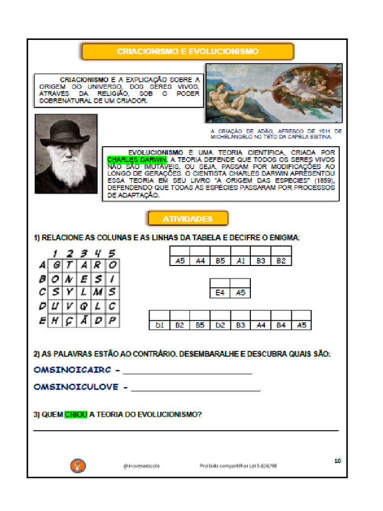 Modelo de Atividade Adaptada | PDF