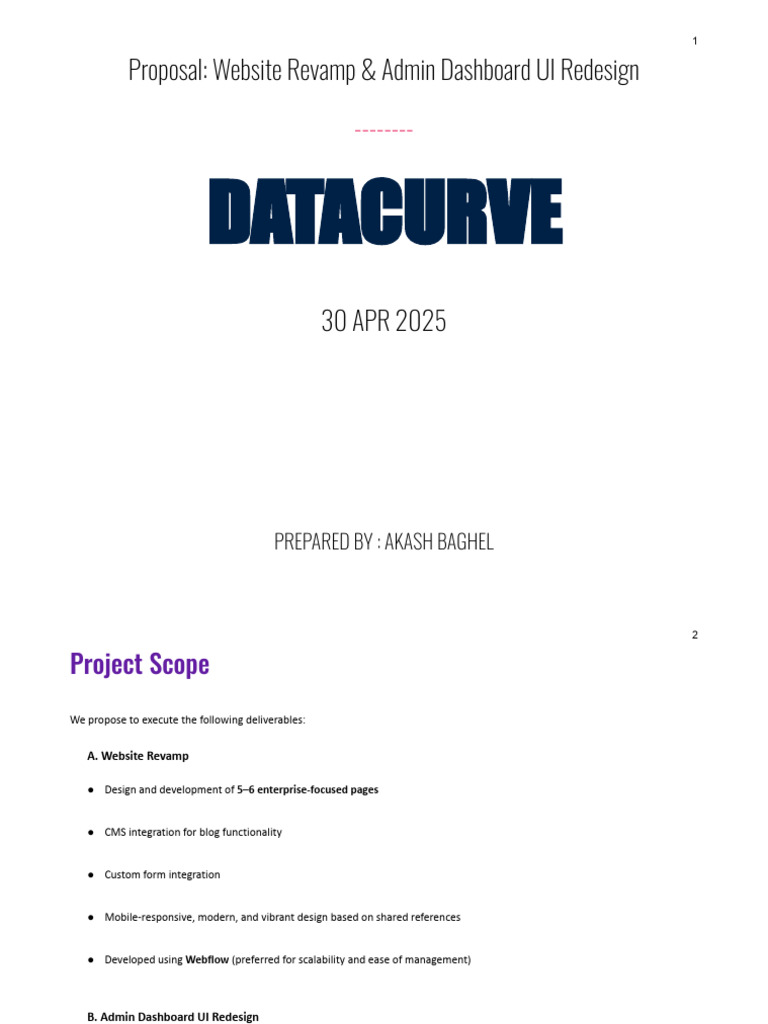 Proposal - Datacurve | PDF