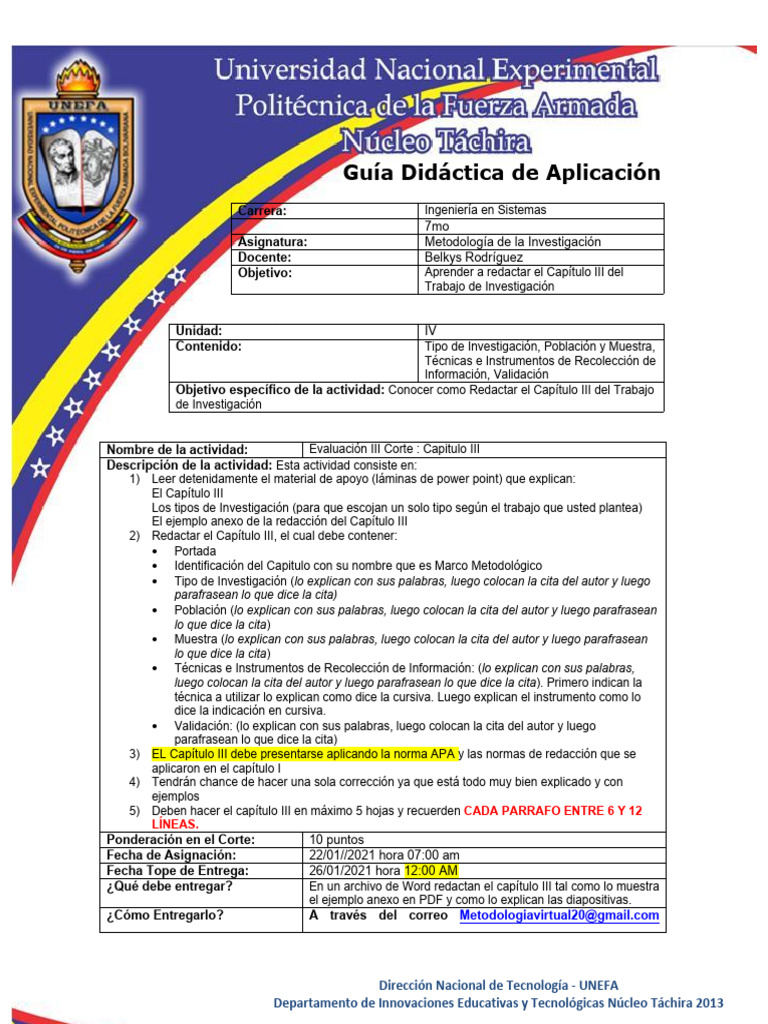 Sistema Tarea Capitulo Iii | PDF | Aprendizaje