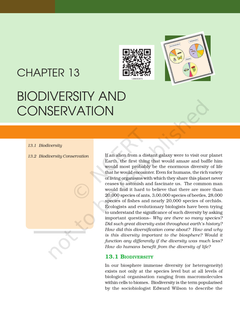 Understanding Earth's Biodiversity | PDF | Biodiversity | Conservation ...