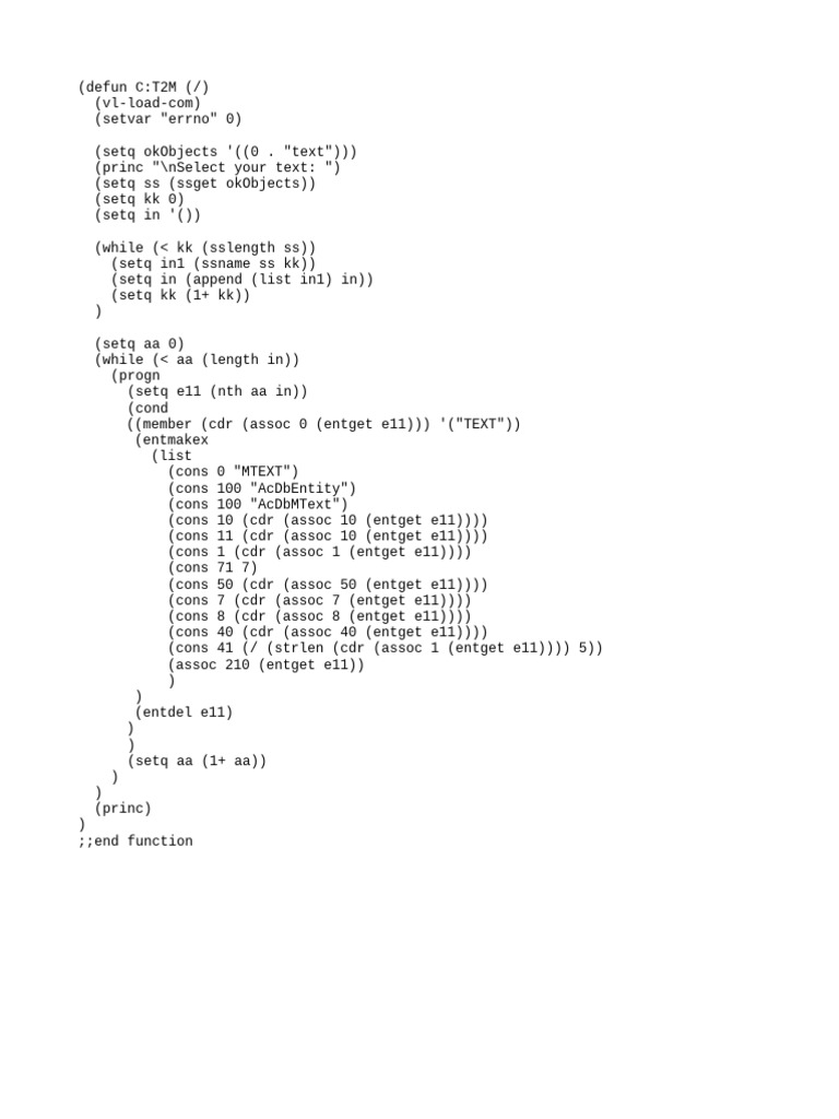 Convert Text to MText in AutoCAD | PDF