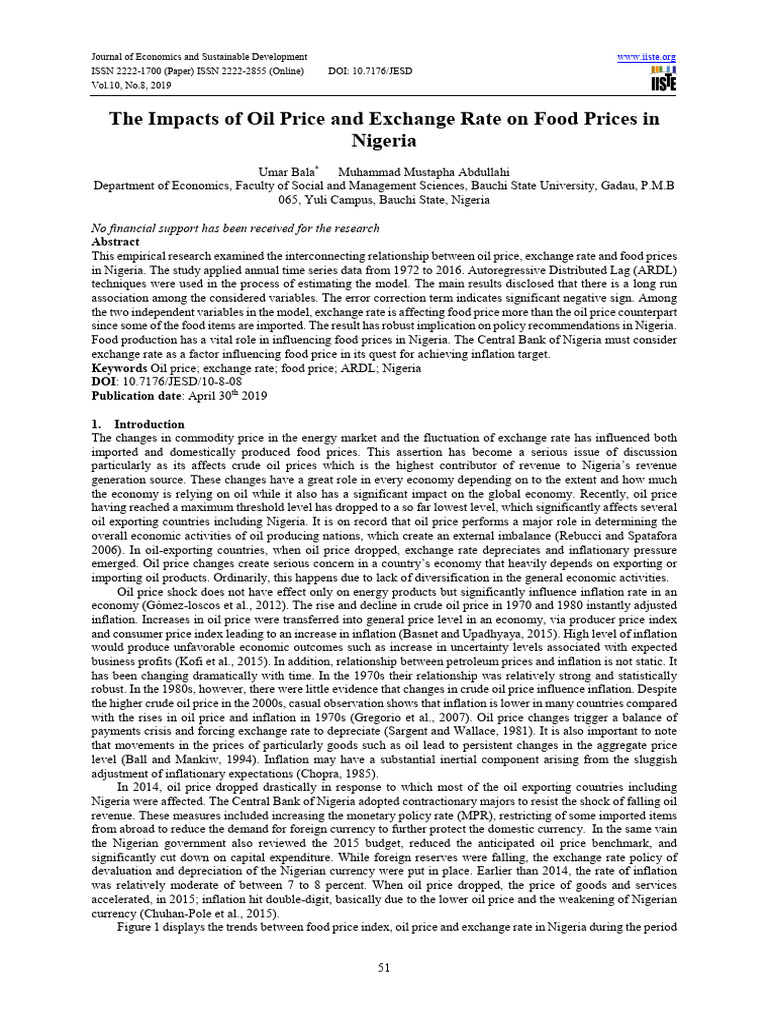 The_Impacts_of_Oil_Price_and_Exchange_Ra (1) | PDF | Inflation | Price ...