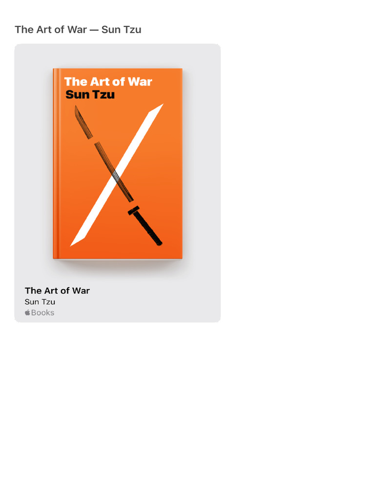 The Art of War - Sun Tzu | PDF