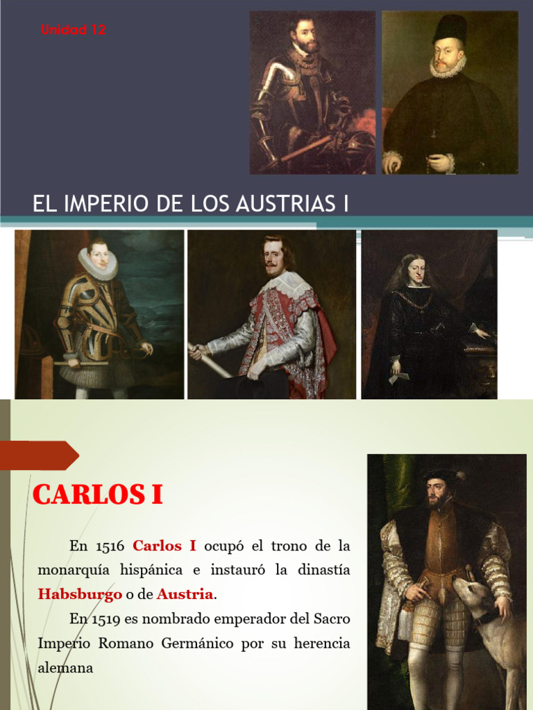 T 12. Los Austrias I | PDF | Casa de los Habsburgo | Imperio español