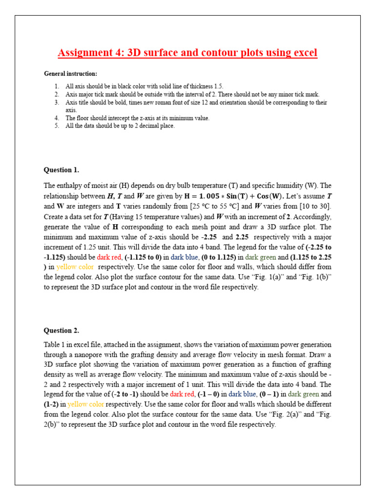 Assignment 04 | PDF | Contour Line | Continuum Mechanics