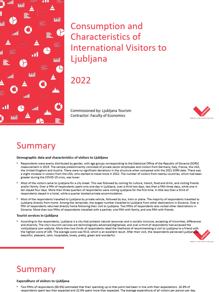 Consumption and Characteristics of Foreign Visitors To Ljubljana ENG ...
