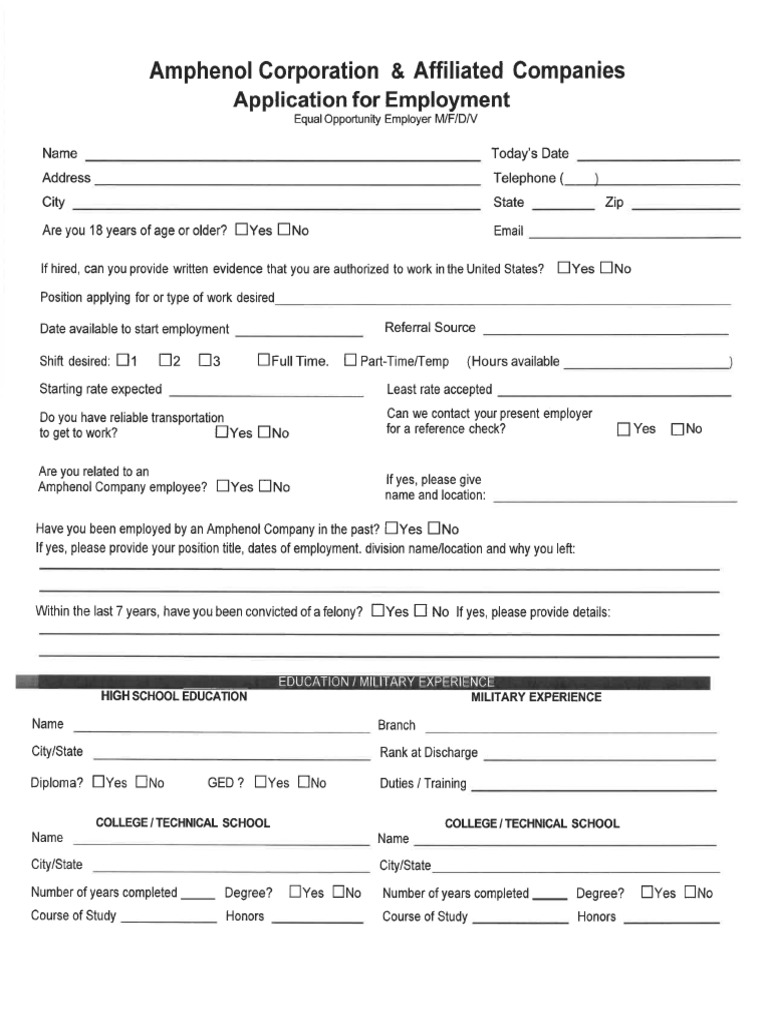 Times Fiber Application For Employment (1) OCR | PDF | Justice | Crime ...