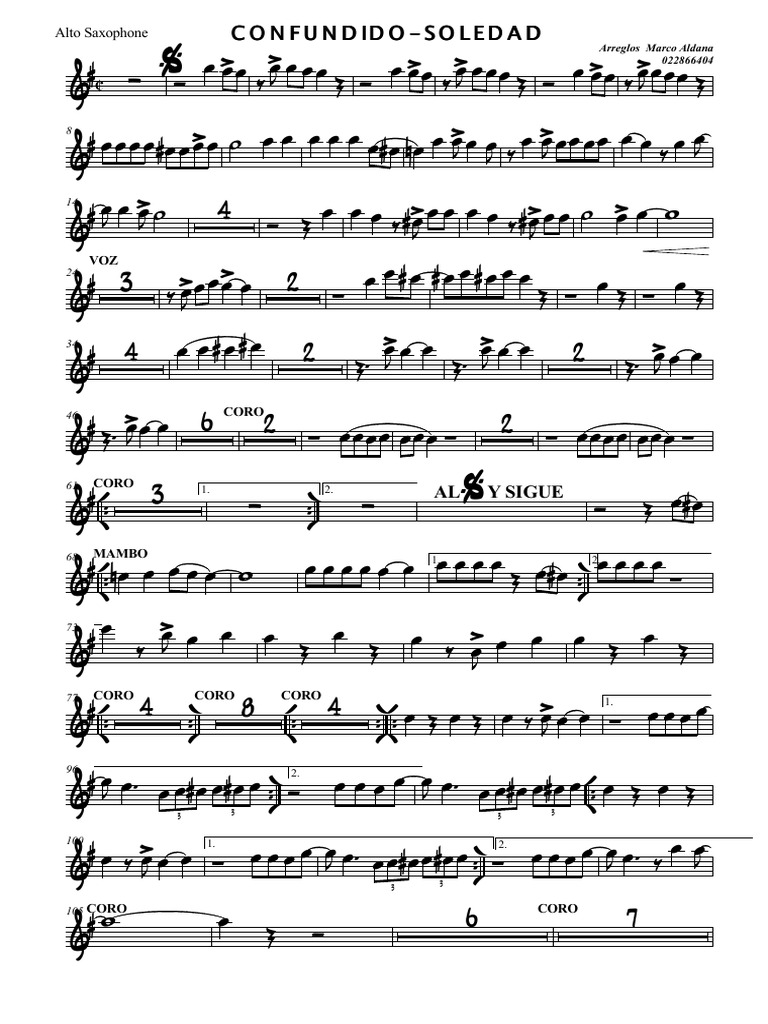 Alto Sax Mix Combo | PDF