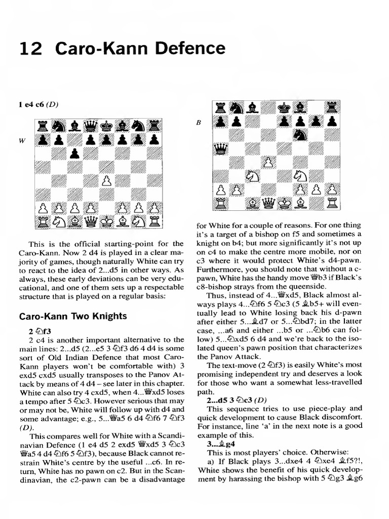 CHESS Grandmaster Caro-Kann | PDF | Chess Openings | Chess Theory