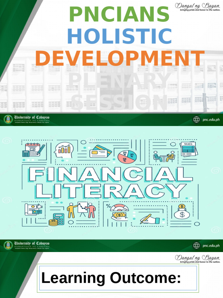 1 - Financial Literacy (20241128091951) | PDF | Goal | Financial Literacy