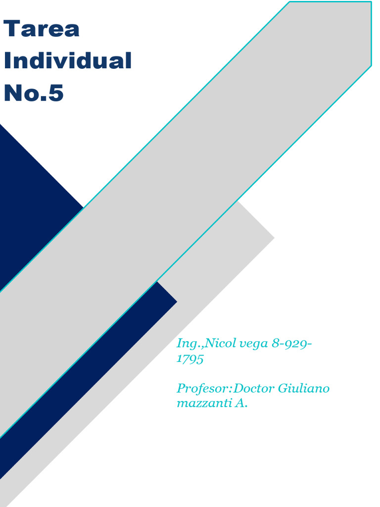 Tarea Individual No 5 Nicol Vega | PDF | Teoría | Estilo apa