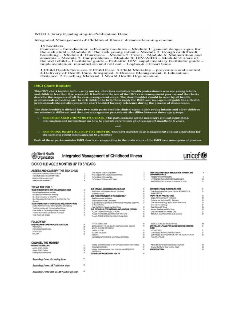 IMCI | PDF