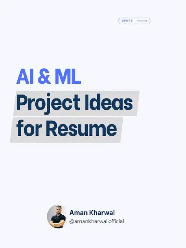 AI & ML Project Ideas | PDF