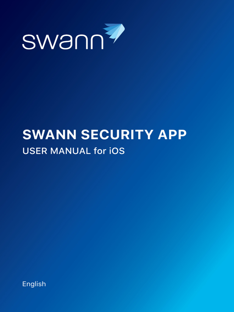 Swann Security IOS App Manual - English | PDF | Qr Code | Mobile App