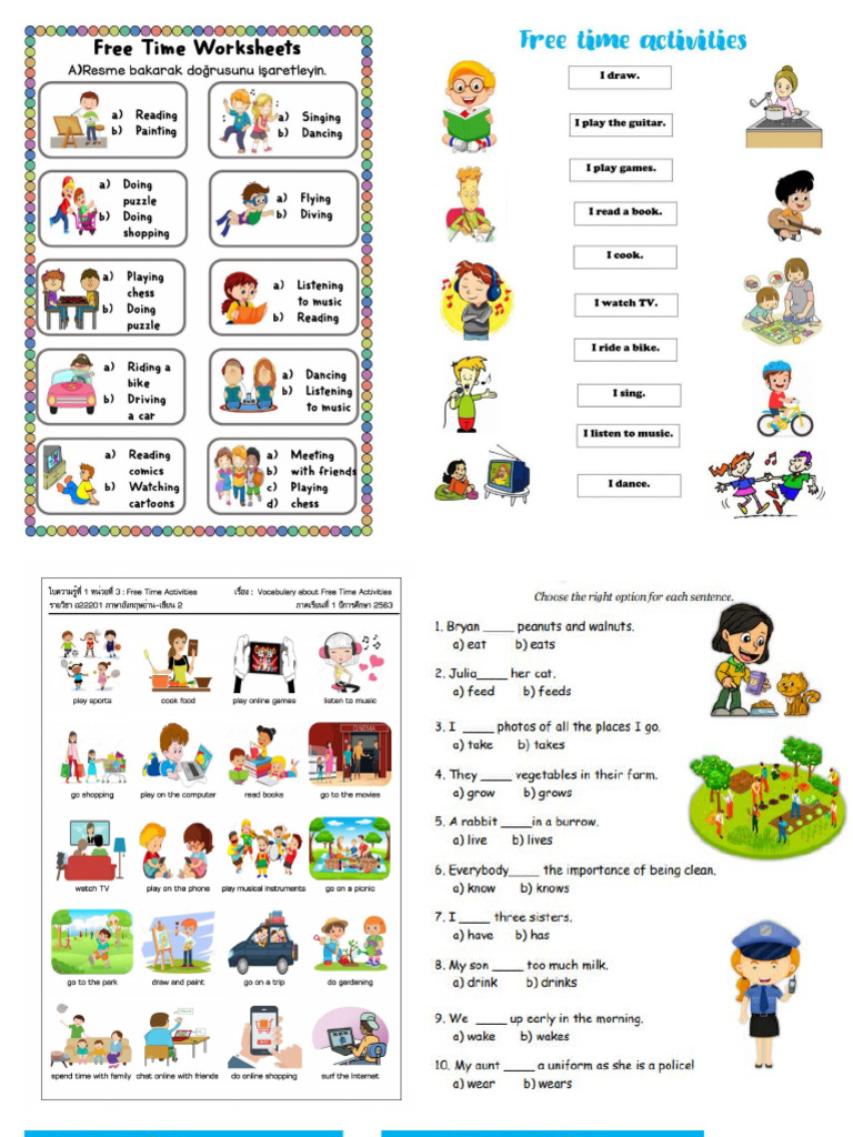 Free Time Activities | PDF