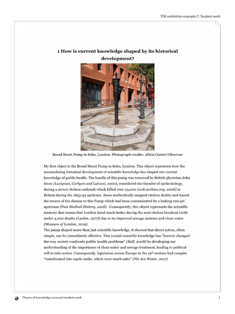 Exhibition Example - Historical Development (9:10) | PDF