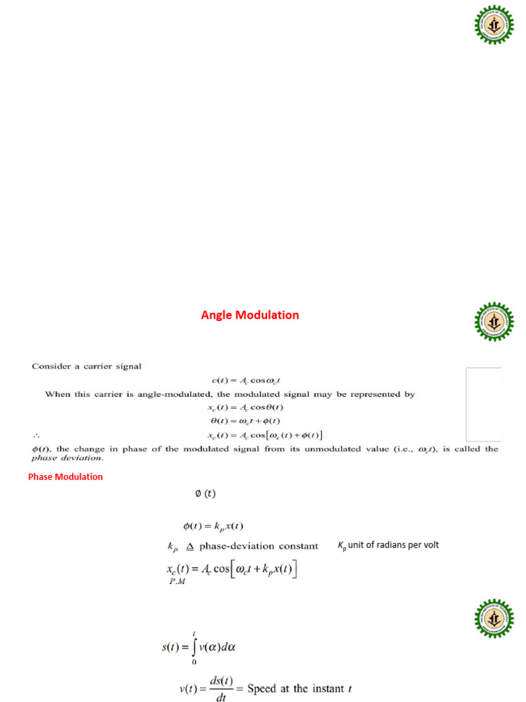 Analog Communication - 22 - 4 - 2025 | PDF | Frequency Modulation | Detector (Radio)