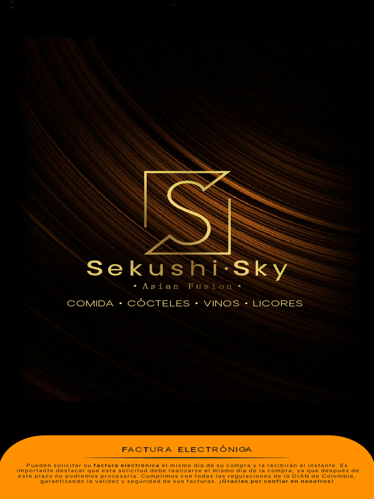 Carta Sekushi Sky | PDF | Salsa | Cocina
