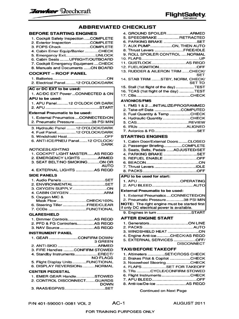 Checklist Ha4t | PDF | Cockpit | Landing Gear