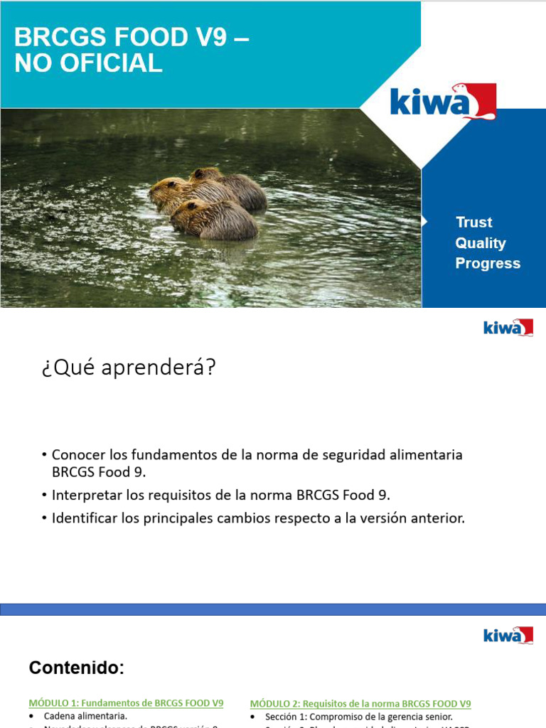 Material BRCGS | PDF | Análisis de Riesgo y Puntos Críticos de Control | Seguridad alimenticia