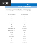 Lista de Fórmulas Excel Traduzidas de Inglês para Português | PDF ...