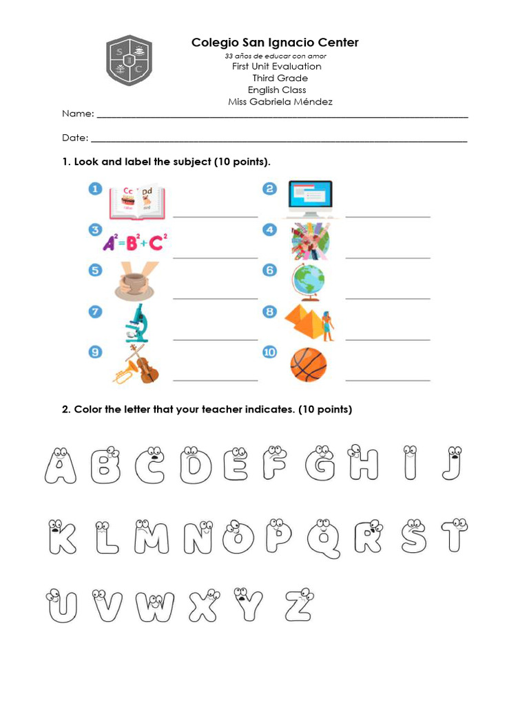 Evaluacion Ingles | PDF